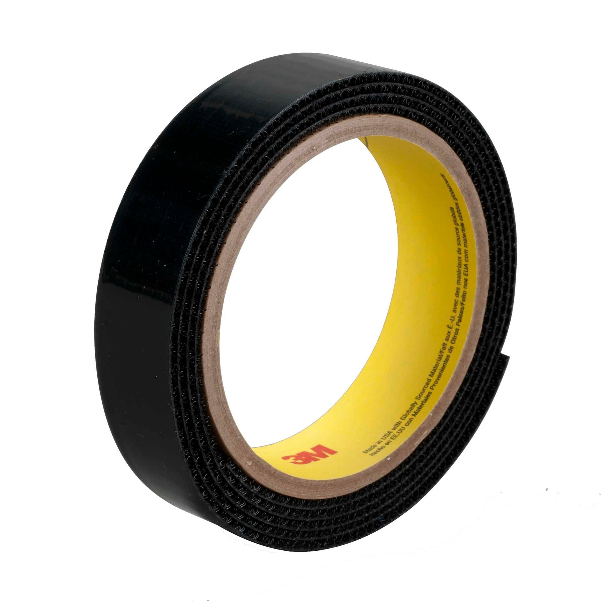 3M™ Loop Fastener SJ3527N, Black, 1 in x 50 yd, 3 Roll/Case — Tapes.co.uk