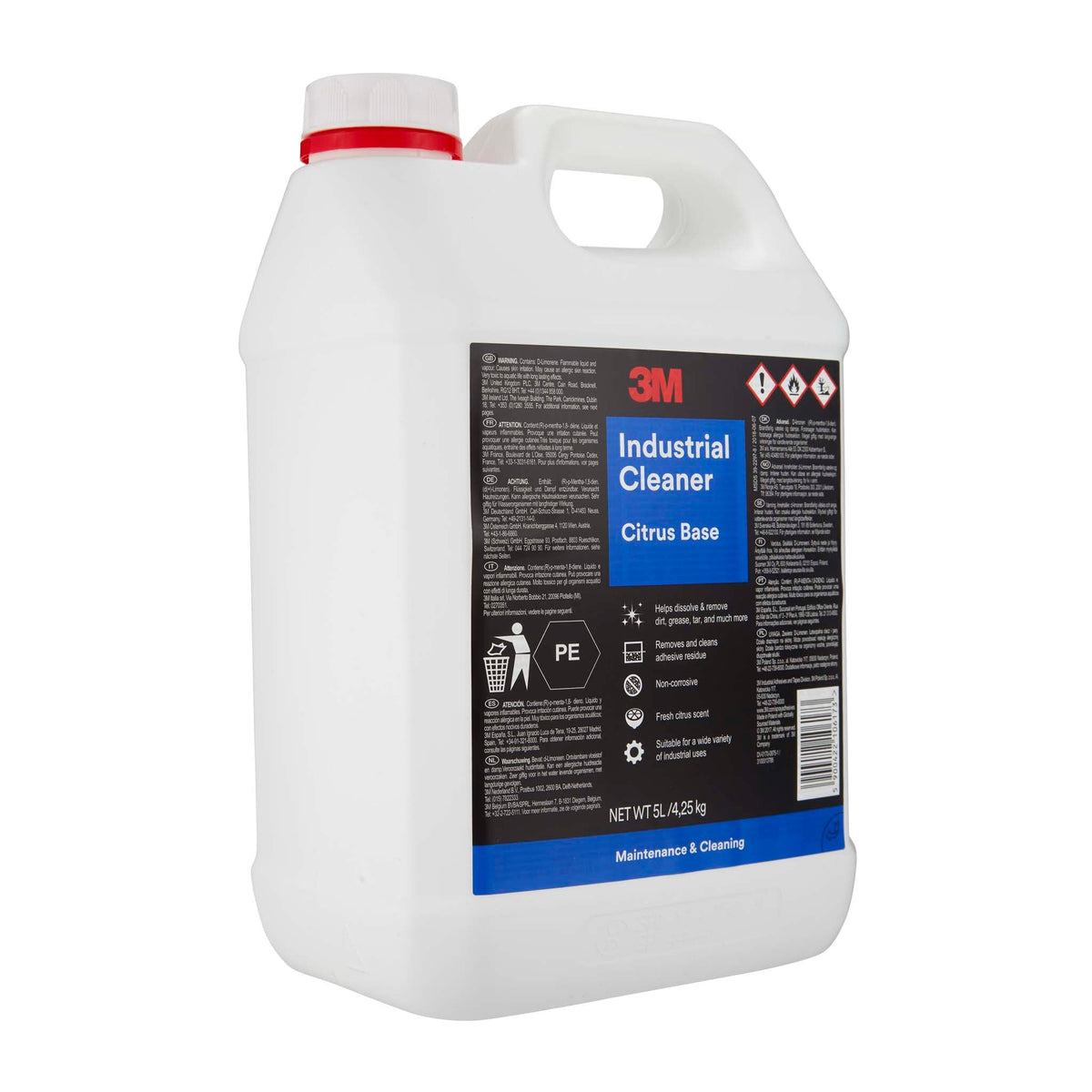 3M™ Industrial Cleaner and Adhesive Remover, 5 Liter, 4 Can/Case ...