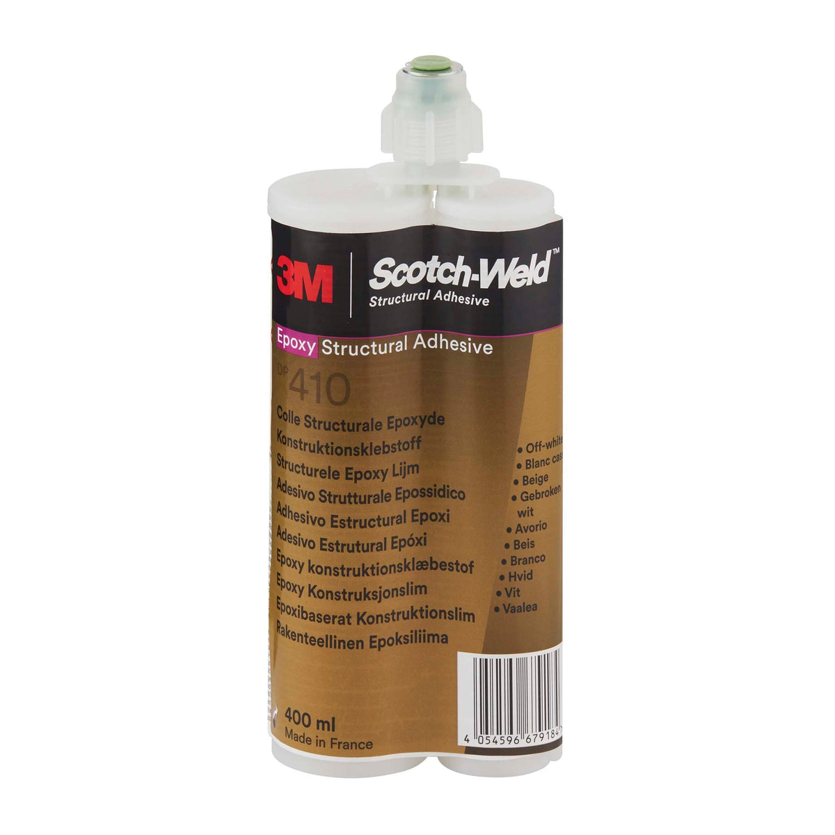 3M™ Scotch-Weld™ Epoxy Structural Adhesive DP410, Beige, 400 mL, 6 Eac ...